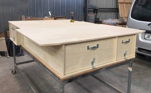 Van False Floor with Drawers - The Ultimate Van Storage Solution ...