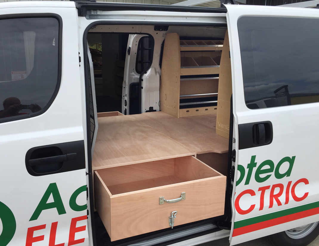 Van False Floor with Drawers - The Ultimate Van Storage Solution ...